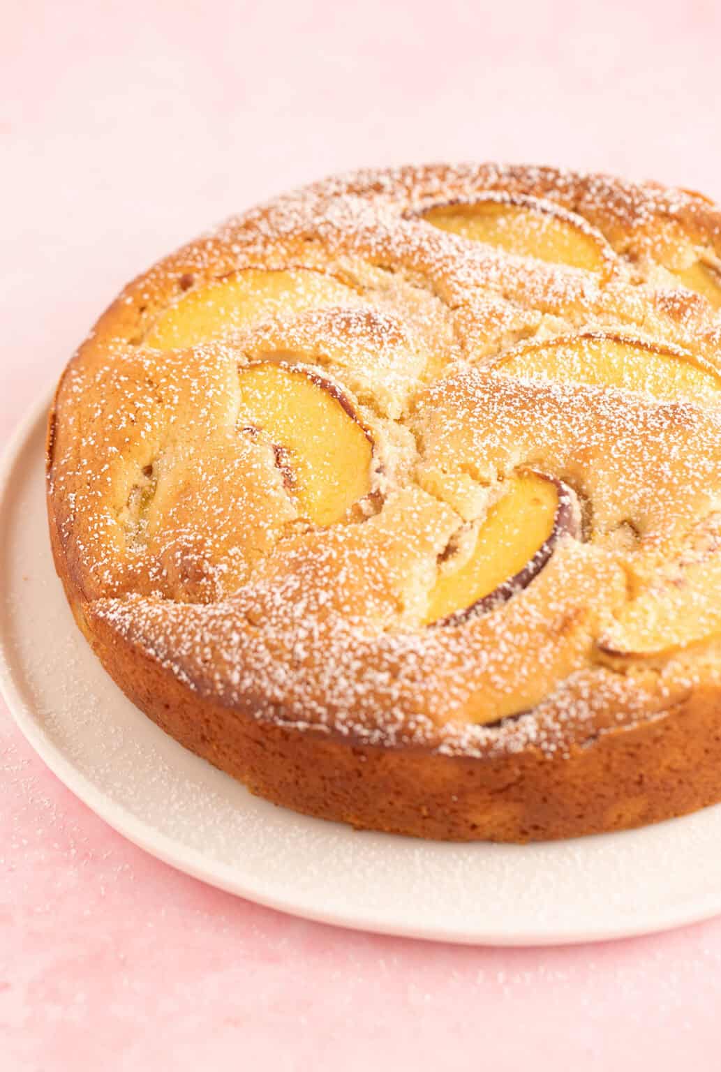 BEST Fresh Peach Cake - Sweetest Menu